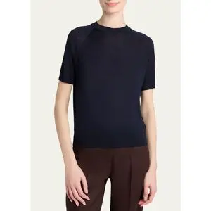 Moncler Short-sleeve Wool Sweater