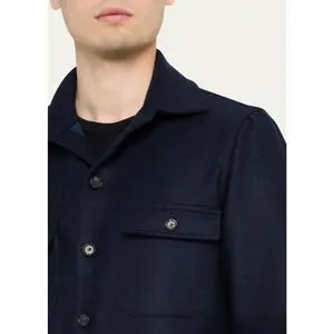 Cesare Attolini Wool Flap-pocket Overshirt