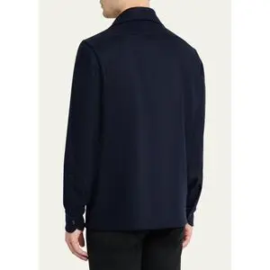 Cesare Attolini Wool Flap-pocket Overshirt