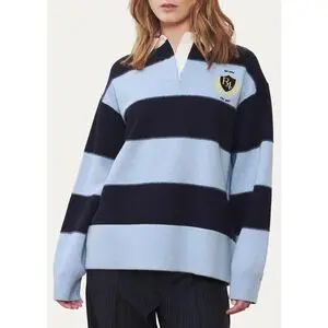 WE-AR4 The Royal Striped Polo Sweater