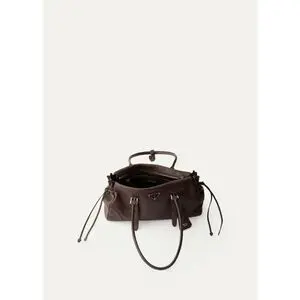 Prada Karin Medium Antiqued Leather Tote Bag - Cocoa