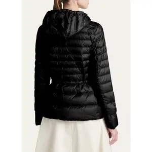 Moncler Raies Hooded Short Down Jacket - Black
