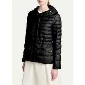 Moncler Raies Hooded Short Down Jacket - Black