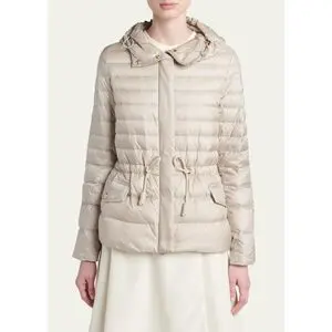 Moncler Raies Hooded Short Down Jacket - Black
