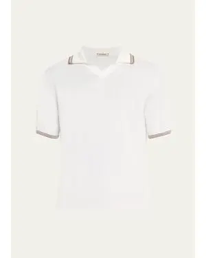 Fioroni Giza Cotton Polo - White