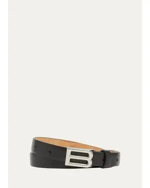Balenciaga Bolero B-buckle Leather Belt