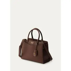Prada Prelude Medium Leather Top-handle Bag - Palisander