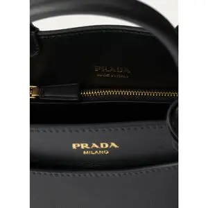 Prada Prelude Medium Leather Top-handle Bag - Palisander