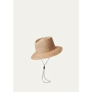 Inverni Straw Drawcord Bucket Hat