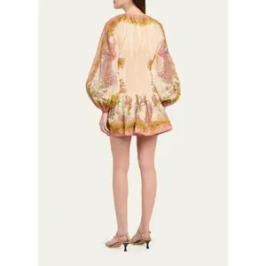 Zimmermann Indra Mini Dress - Chartreuse