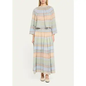 Zimmermann Indra Stripe Circle Skirt