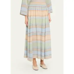Zimmermann Indra Stripe Circle Skirt