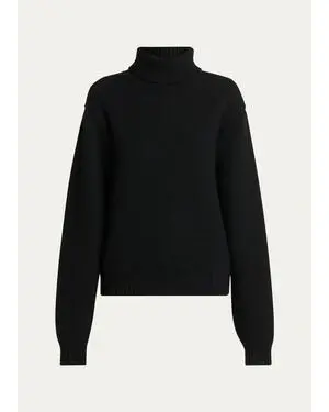 TOM FORD BOUTIQUE Wool-cashmere-mohair Chunky Knit Turtleneck Sweater - Black