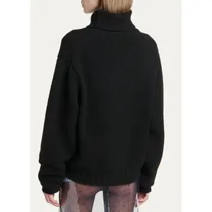 TOM FORD BOUTIQUE Wool-cashmere-mohair Chunky Knit Turtleneck Sweater