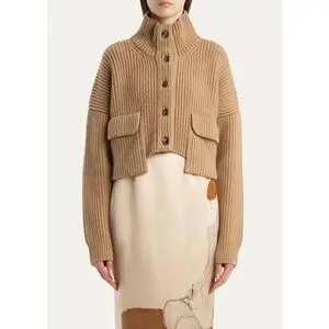 Khaite Eita Ribbed Cashmere Cardigan