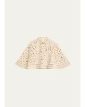 Zimmermann Indra Embroidered Cape