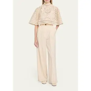 Zimmermann Indra Embroidered Cape
