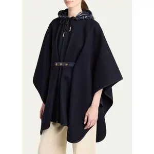 Moncler Padded Wool-blend Cape
