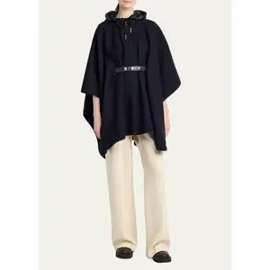 Moncler Padded Wool-blend Cape