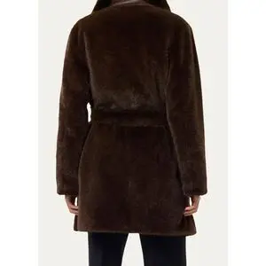 Burberry Belvedere Faux Fur Car Coat