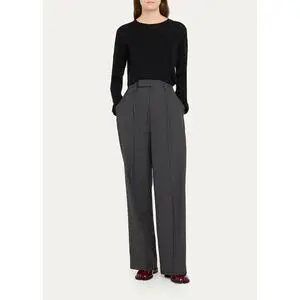 MAISON MARGIELA Tabi Crinkled Patent Leather Penny Loafers - Brick