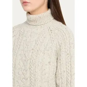 TOTEME Cable-knit Turtleneck Sweater