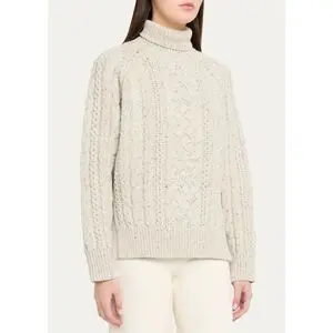 TOTEME Cable-knit Turtleneck Sweater