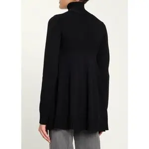 TOTEME Flared Wool-blend Turtleneck Sweater