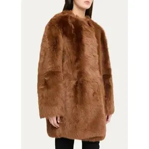 TOTEME Silky Lamb Shearling Short Coat