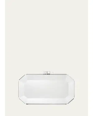 Judith Leiber Faye Geometric Clutch - Silver