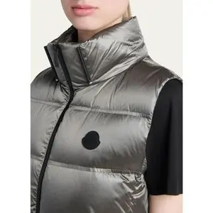 Moncler Fluidite Zip-front Down Vest