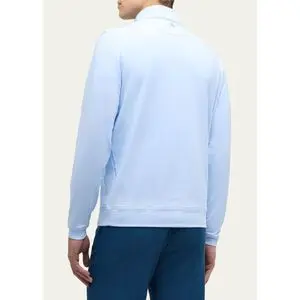 Peter Millar Perth Micro-stripe Half-zip Sweater