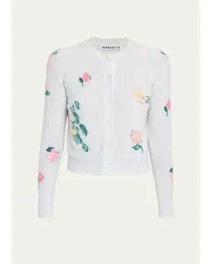 Bernadette Clete Floral Crewneck Cardigan - Multi Clem