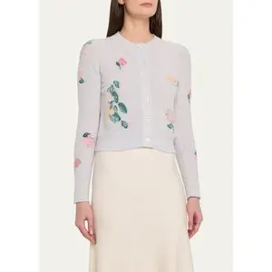 Bernadette Clete Floral Crewneck Cardigan