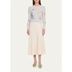 Bernadette Clete Floral Crewneck Cardigan
