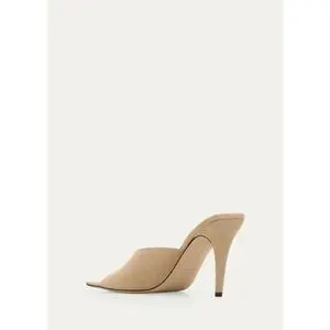 CHRISTEN 95mm Edge Suede Mules - Beige