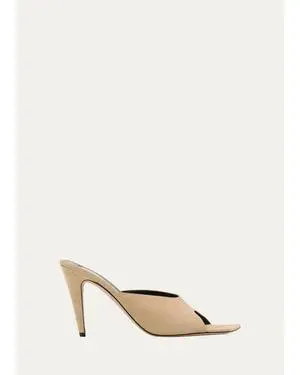 CHRISTEN 95mm Edge Suede Mules - Beige