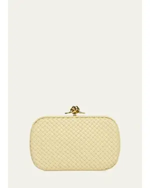 Bottega Veneta Puffy Leather Knot Clutch Bag