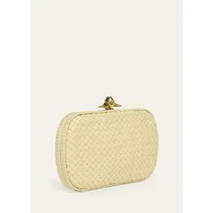 Bottega Veneta Puffy Leather Knot Clutch Bag