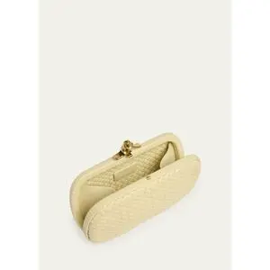 Bottega Veneta Puffy Leather Knot Clutch Bag