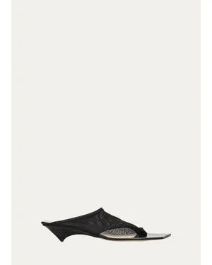 CHRISTEN 35mm Edge Stretch Mesh Mules