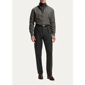 Ralph Lauren Purple Label Glen Check Flannel Button-down Shirt