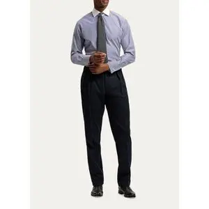 Ralph Lauren Purple Label Striped Poplin French Cuff Shirt