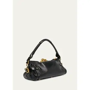Chloé Paddington Small Leather Shoulder Bag - Black