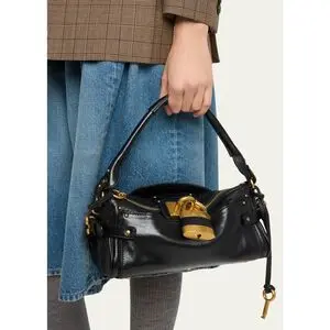 Chloé Paddington Small Leather Shoulder Bag - Black
