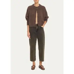 FRAME Flecked Wool-cashmere Cardigan