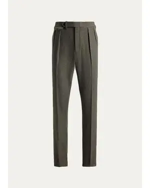 Ralph Lauren Purple Label Gregory Hand-tailored Tick-weave Trousers - Grey