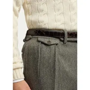Ralph Lauren Purple Label Gregory Hand-tailored Tick-weave Trousers