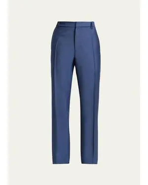 Versace Wool Pleated Trousers