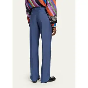 Versace Wool Pleated Trousers